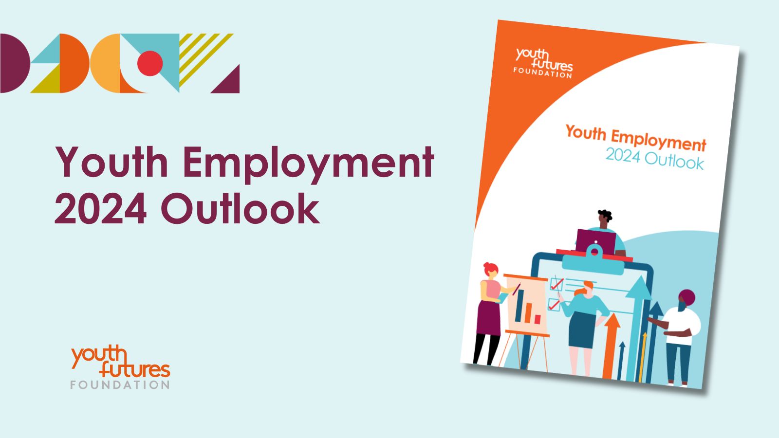 Youth Employment 2024 Outlook report graphic - Youth Futures Foundation.